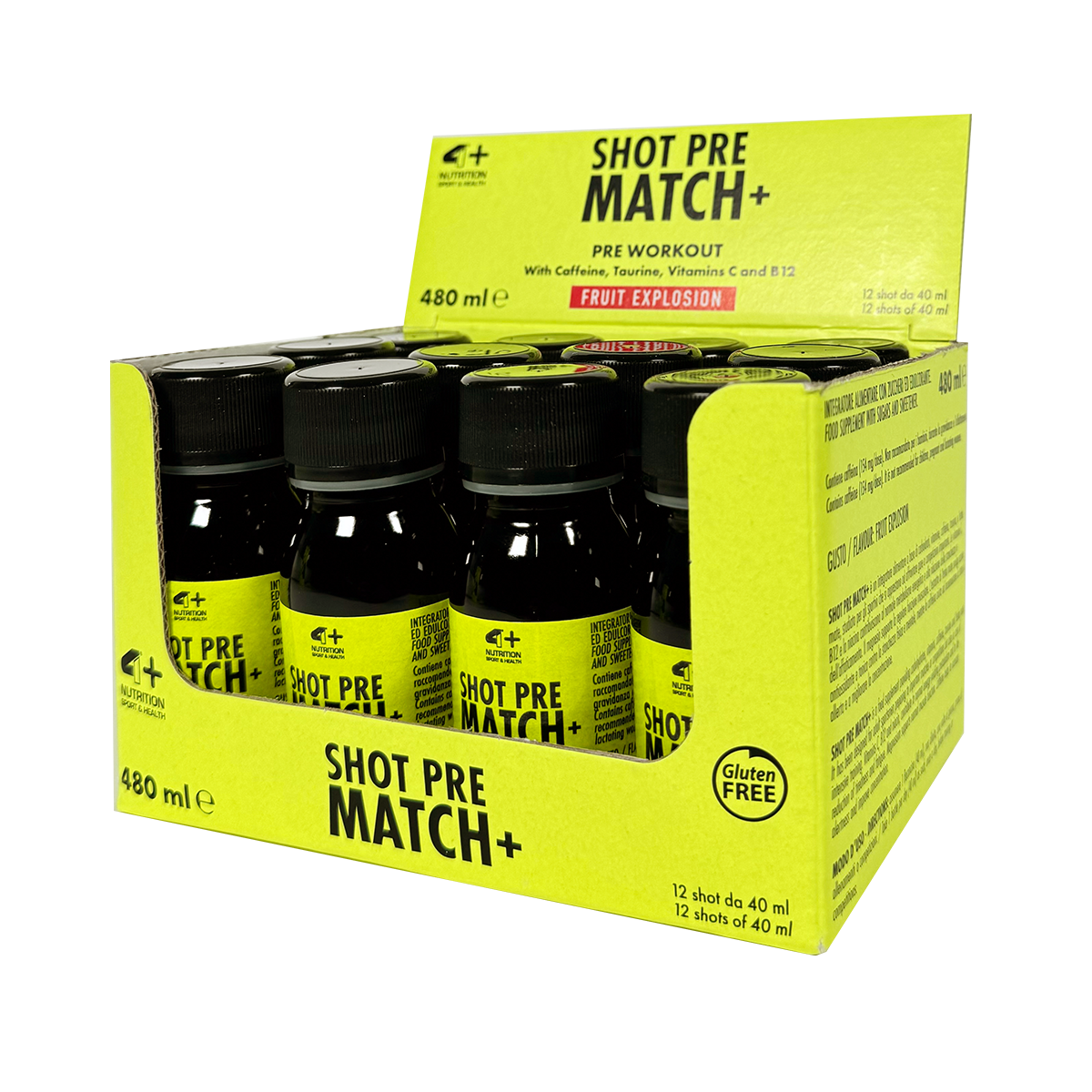 SHOT PRE MATCH+ – 4+ Nutrition